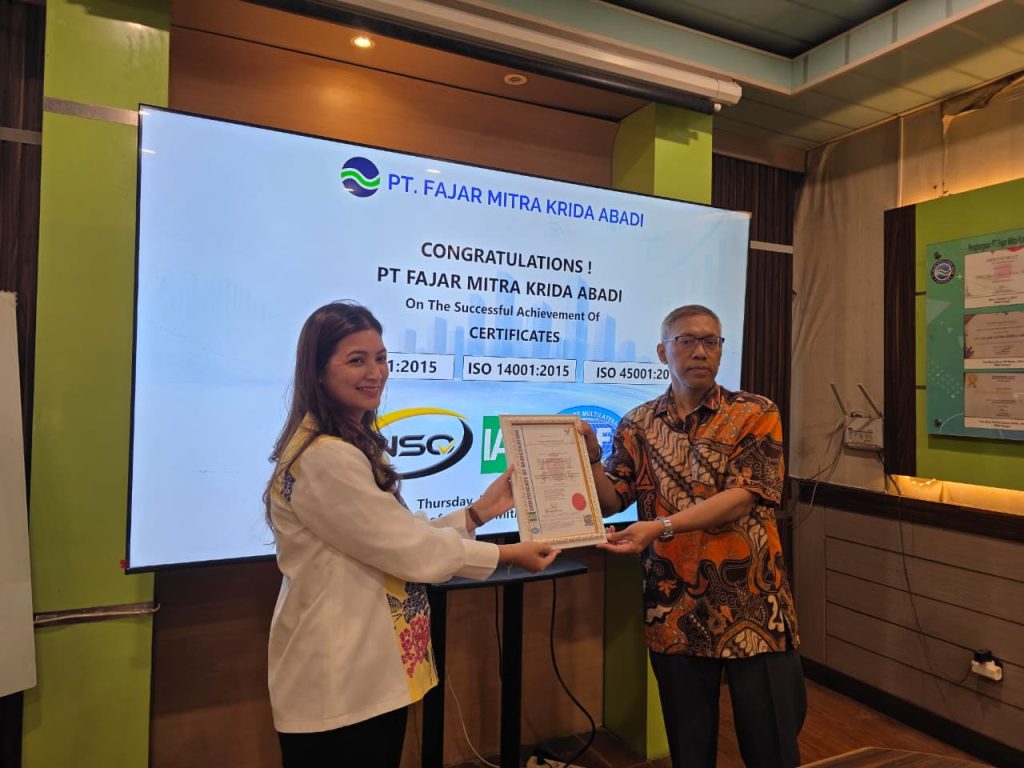 Famika Resmi Terima Sertifikat ISO 9001, ISO 14001, dan ISO 45001 - PT ...
