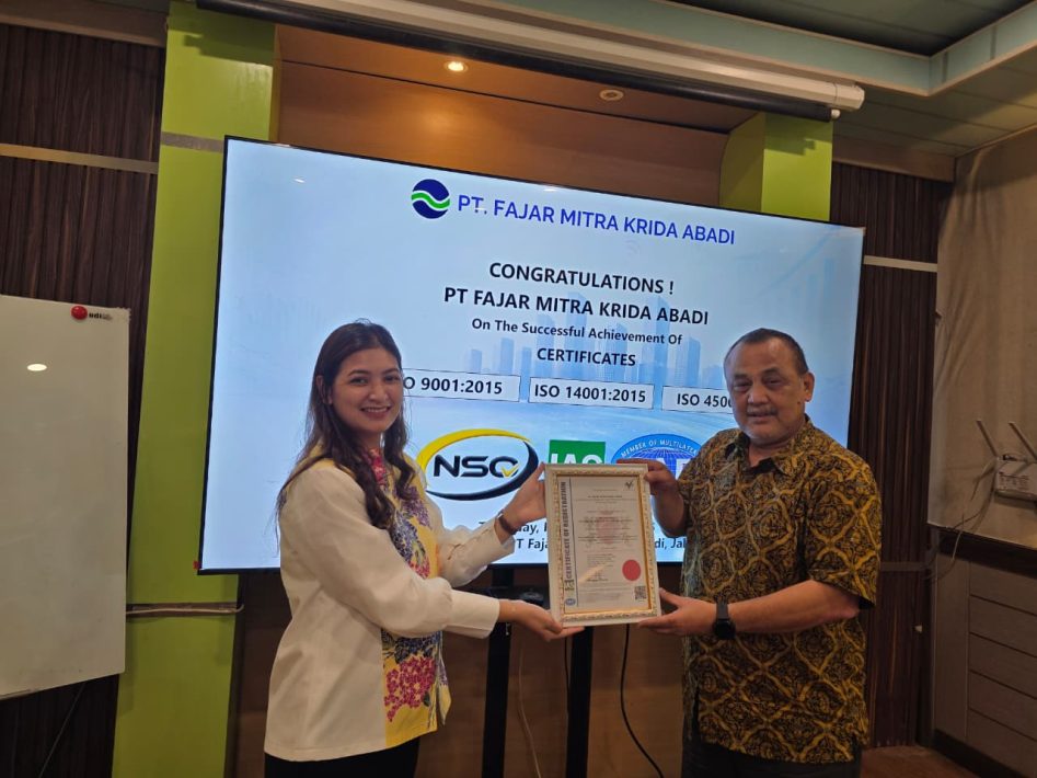 Famika Resmi Terima Sertifikat ISO 9001, ISO 14001, dan ISO 45001 - PT ...